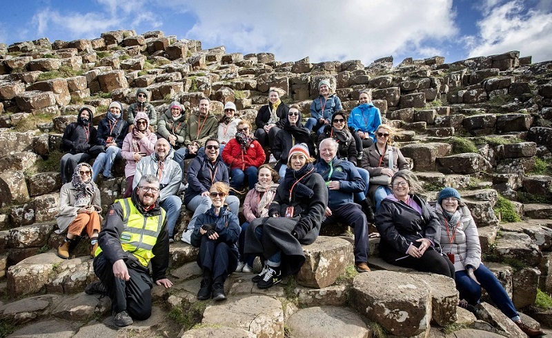 International tour operators learn all about the Giants of Northern Ireland